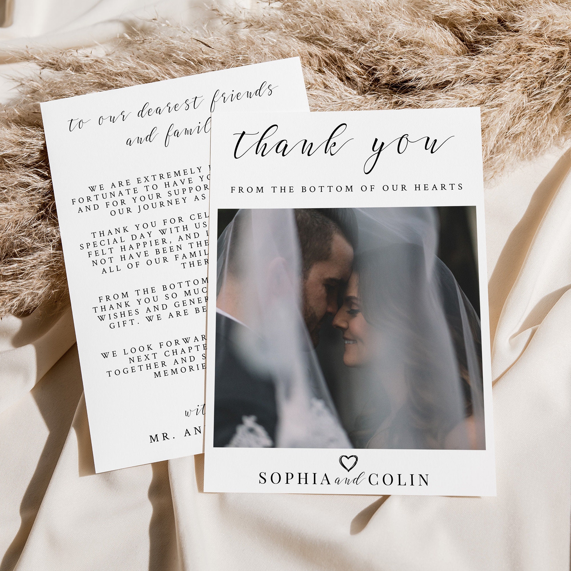 Thank You Letter After Wedding, Thank You Note After Wedding, Wedding ...