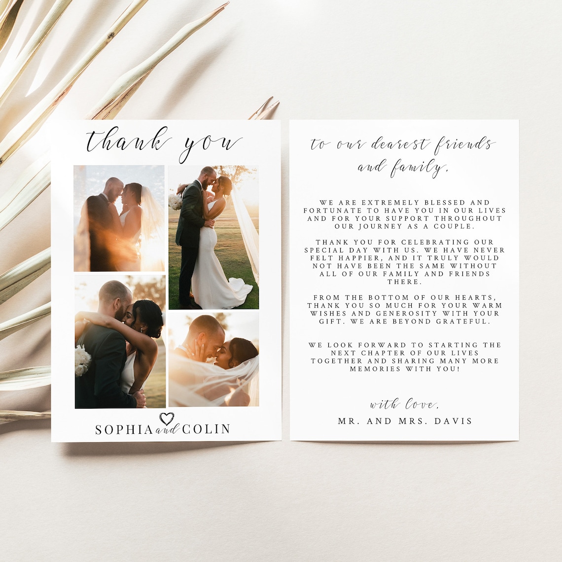 Thank You Letter After Wedding, Thank You Note After Wedding, Wedding ...