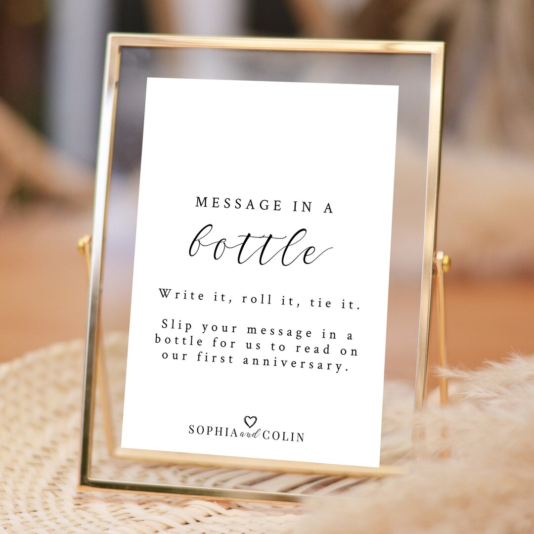 Message in A Bottle Wedding Guest Book, Message in A Bottle Guest Book ...
