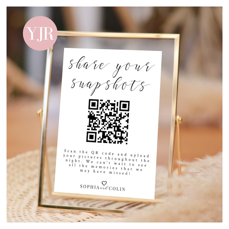 QR Code for Wedding Photos, Wedding Photo Sharing App, QR Code for ...
