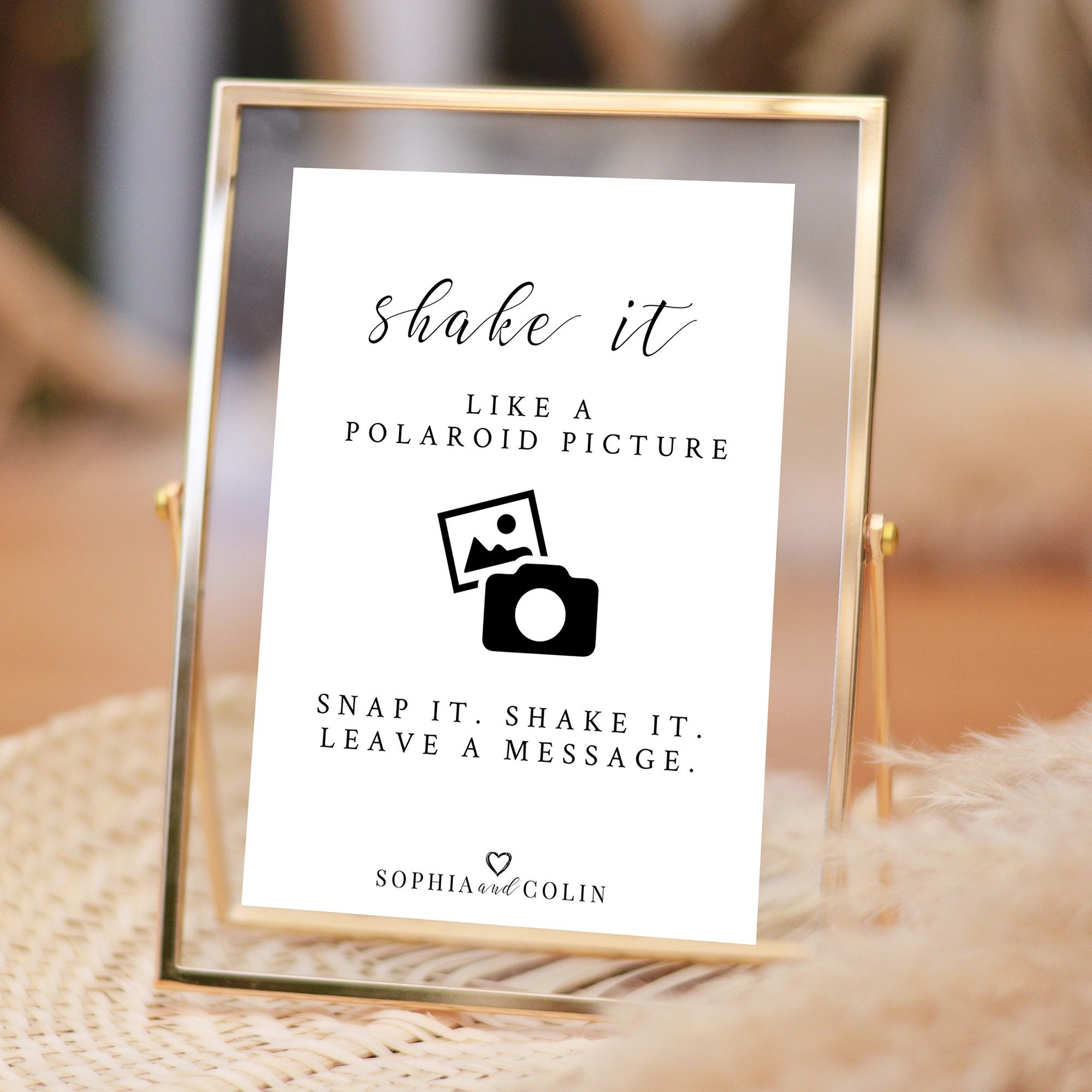 Take A Photo Wedding Sign, Polaroid Wedding Sign, Photo Guest Book Sign ...