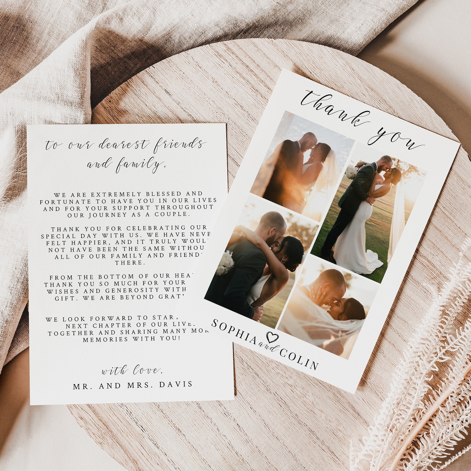 Thank You Letter After Wedding, Thank You Note After Wedding, Wedding ...