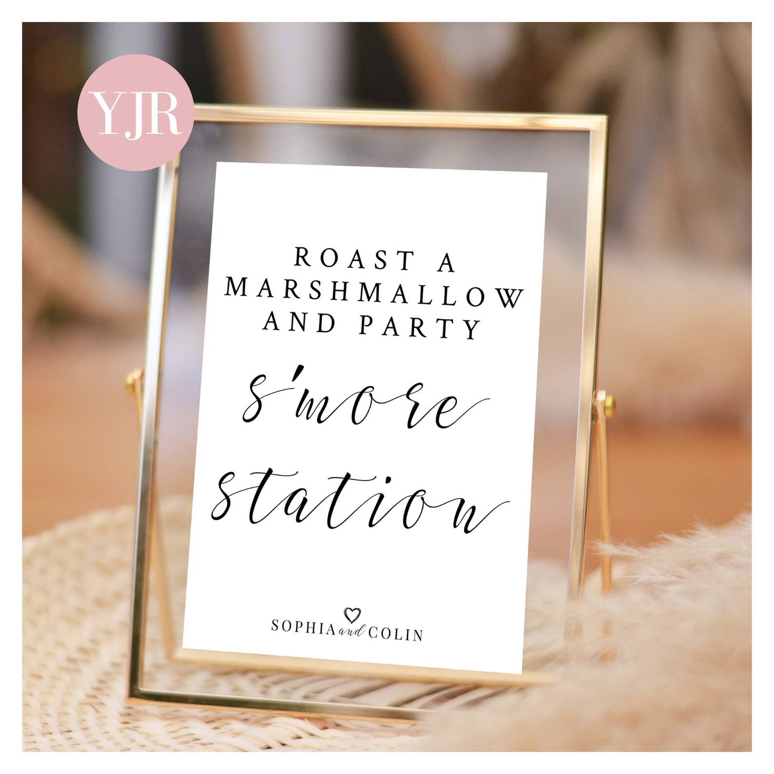 Smore Wedding Sign, Smore Bar Sign, S'more Station, S'more Wedding Sign ...
