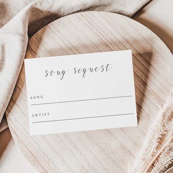 Song Request - Etsy