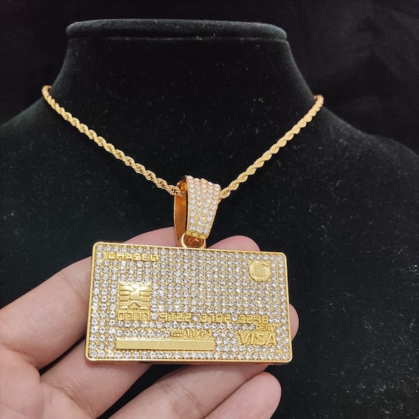 Credit Card Pendant - Etsy