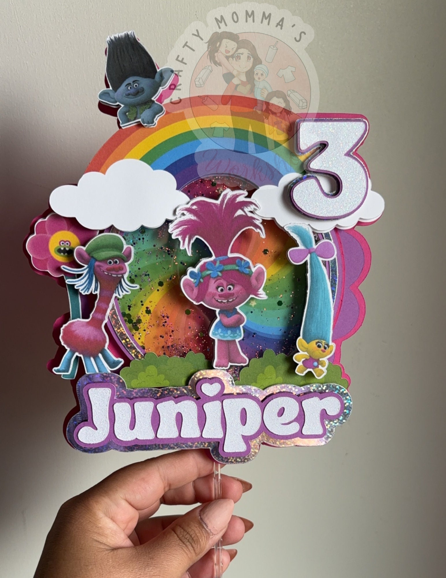 Troll Cake Topper - Etsy