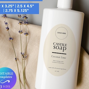 Round Ingredient List Label Template Editable Circle Ingredients Label ...