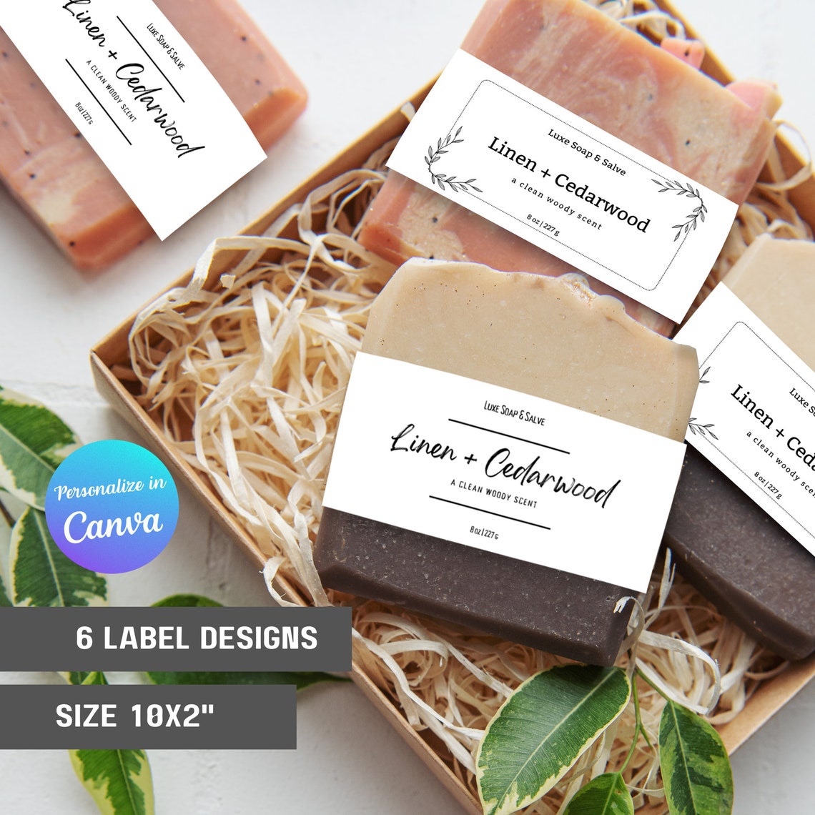 Bar Soap Label Template DIY Soap Label Small Business Label Template ...