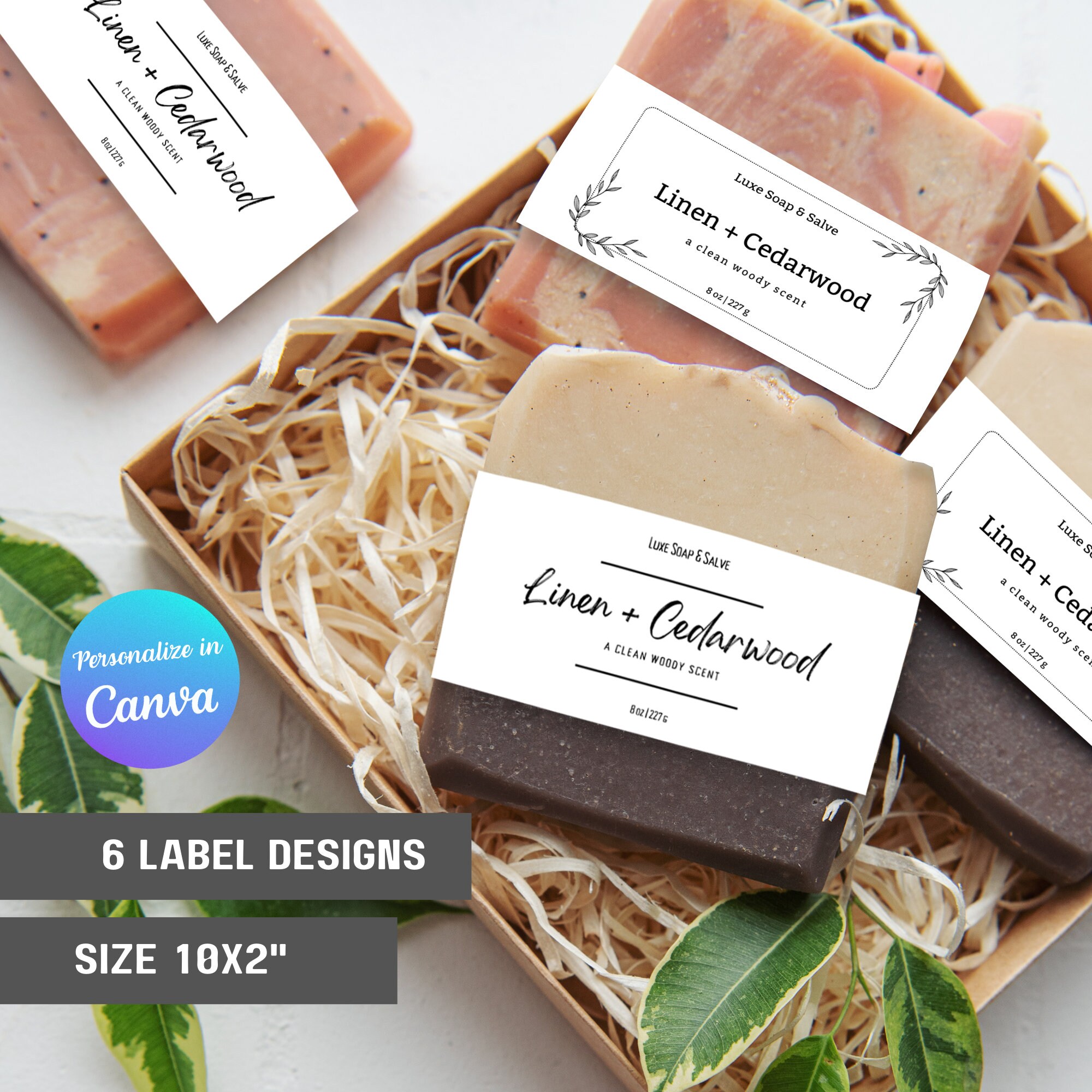 Bar Soap Label Template DIY Soap Label Small Business Label Template ...