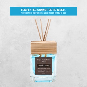 Fragrance Oil Diffuser Label Template Editable Scented Oil Reed ...