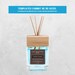 Fragrance Oil Diffuser Label Template Editable Scented Oil Reed ...