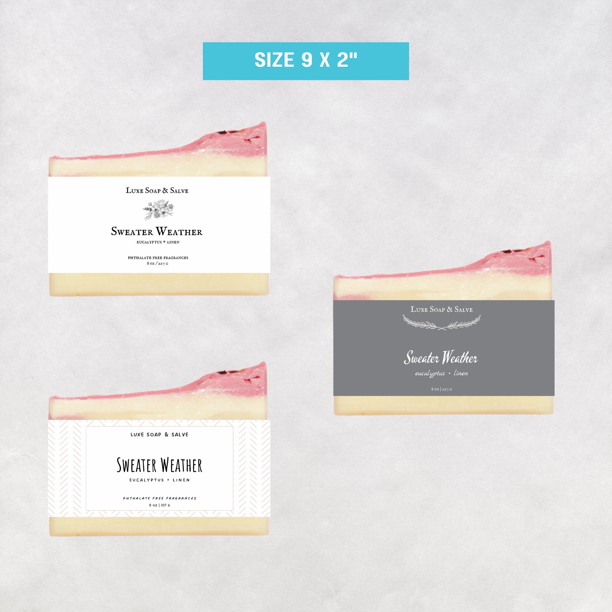 Modern Soap Bar Label With QR Social Template Editable Soap Wrapper ...