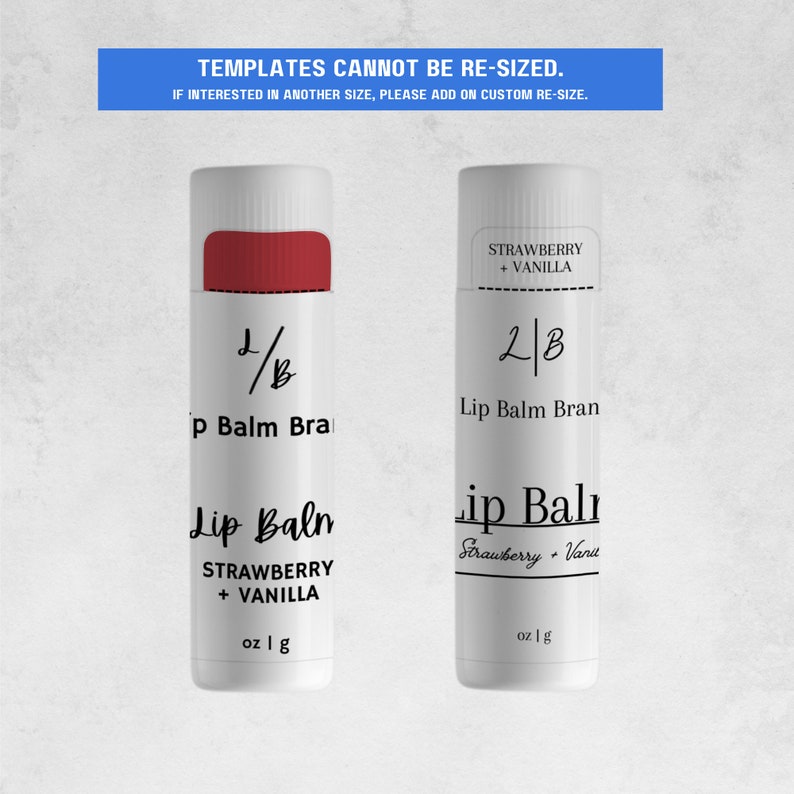 Safety Seal Lip Balm Tube Label Template Editable Lip Balm Label With ...