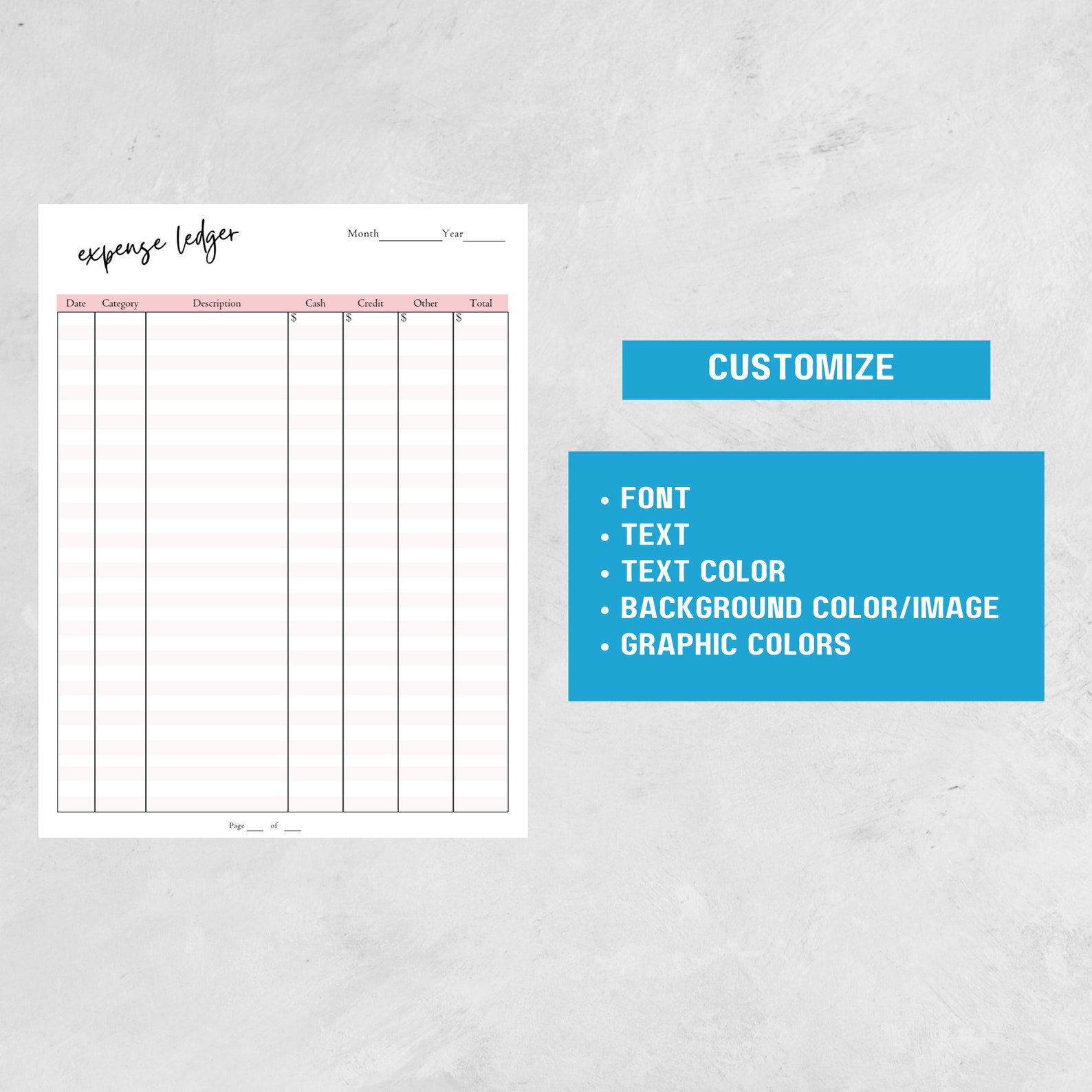 DIY Small Business Accounting Bundle Template Editable Accounting Ledger, Income Statement ...
