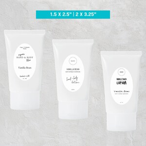 Oval Hand & Body Lotion Label Template Editable Oval Lotion Label ...