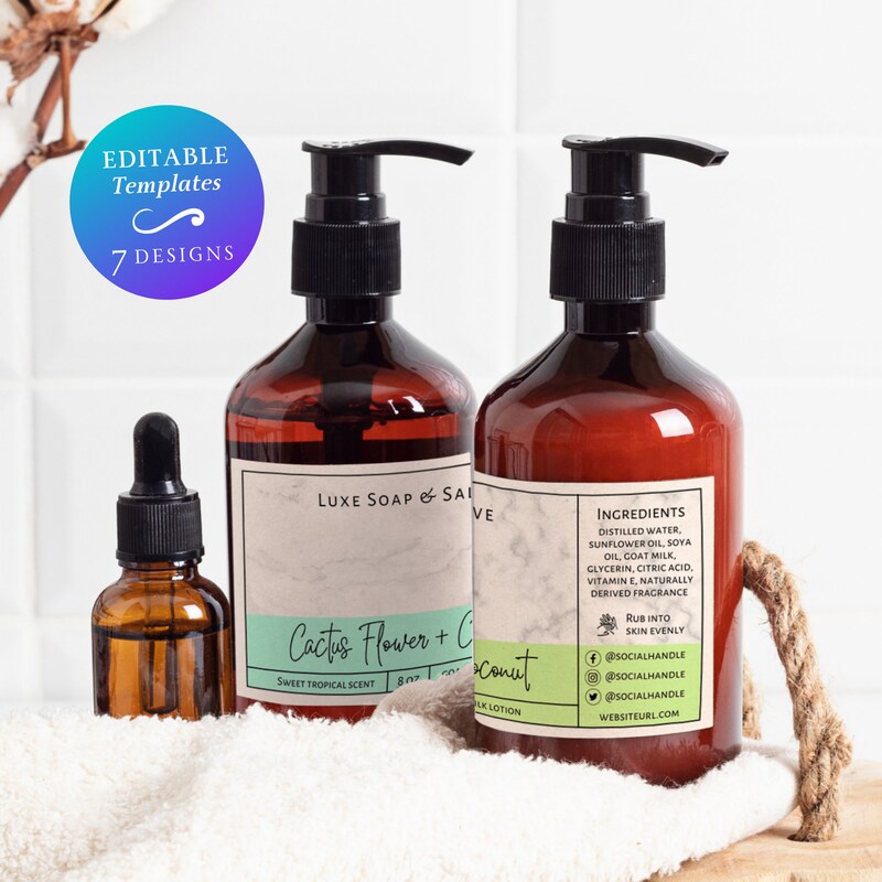 Lotion Labels - Etsy