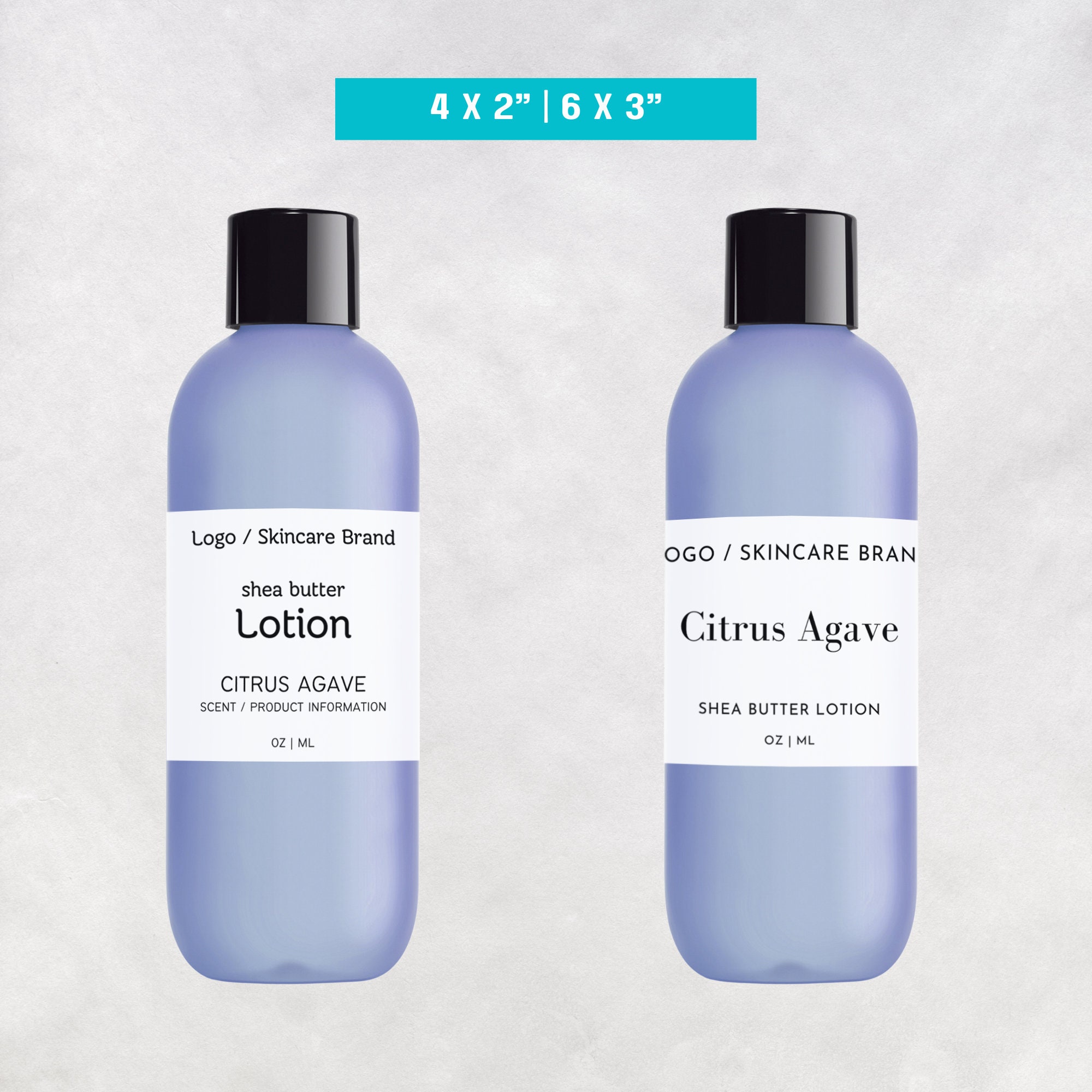 Shea Butter Lotion Label Template Editable Minimal Organic Lotion Label ...