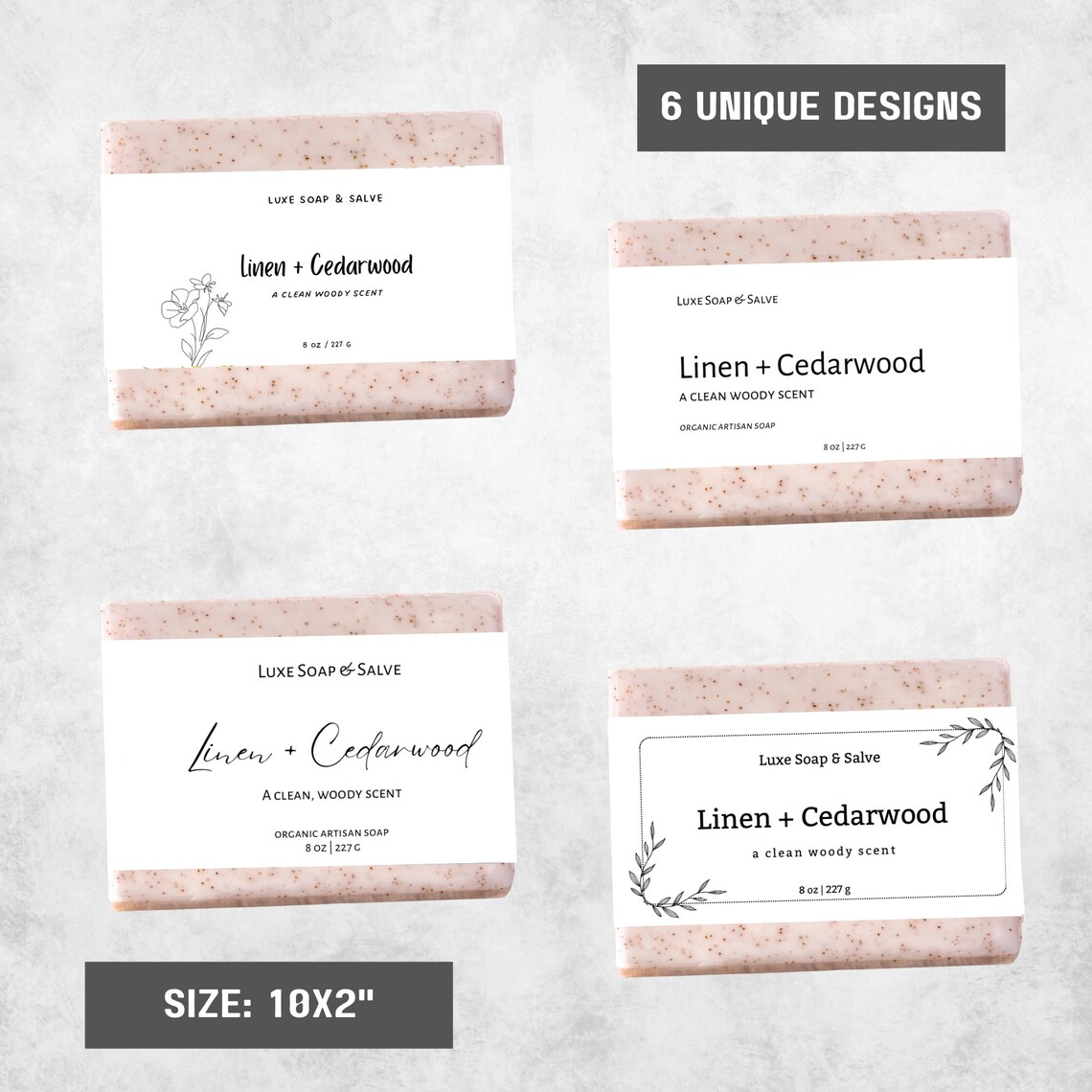 Bar Soap Label Template DIY Soap Label Small Business Label Template ...