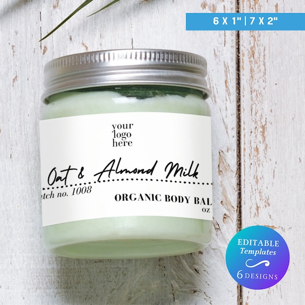 Clamshell Wax Melt Label Template Editable Handmade Soy Wax Melt Label ...