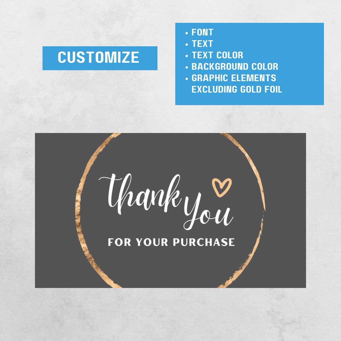 Thank You Card Insert Template for Small Business Printable Thank You ...