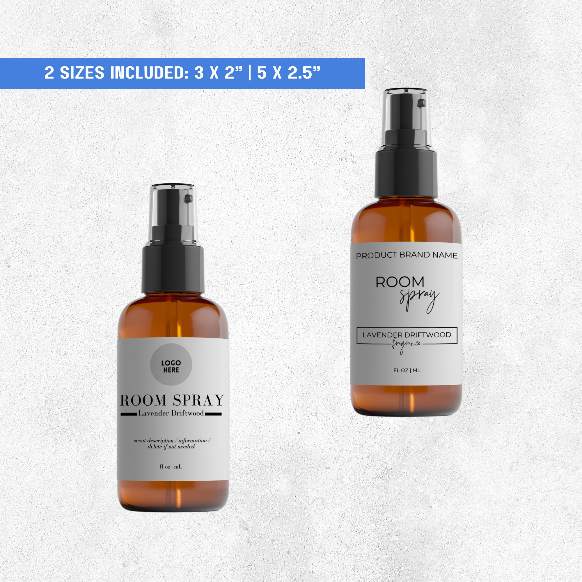 Fragrance Room Spray Label Template Custom Linen Spray Label DIY Room ...