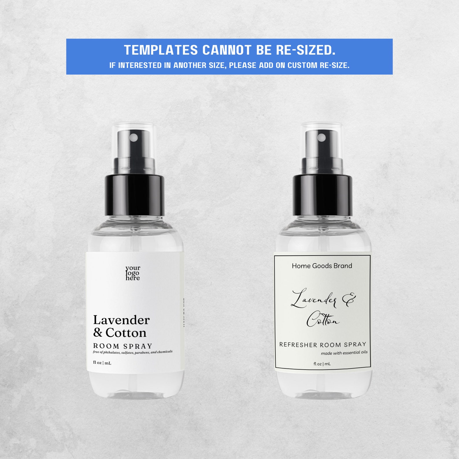 Room Refresher Spray Wrap Around Label Template Editable Canva Template ...