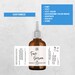 Wrap Around Facial Oil Bottle Label Template Editable Canva Oil Dropper ...