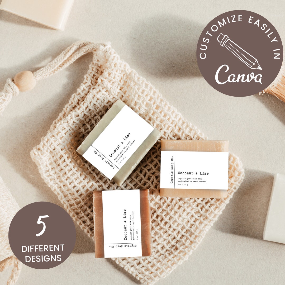 Soap Label Template Diy Soap Label Small Business Label Etsy