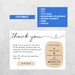Thank You for Order Card Template Editable Handwritten Thank You Card ...