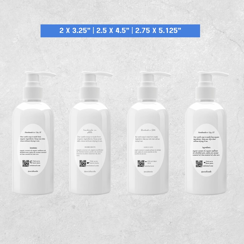 Oval Liquid Soap Bottle Label Template Editable Soap Bottle Label With ...