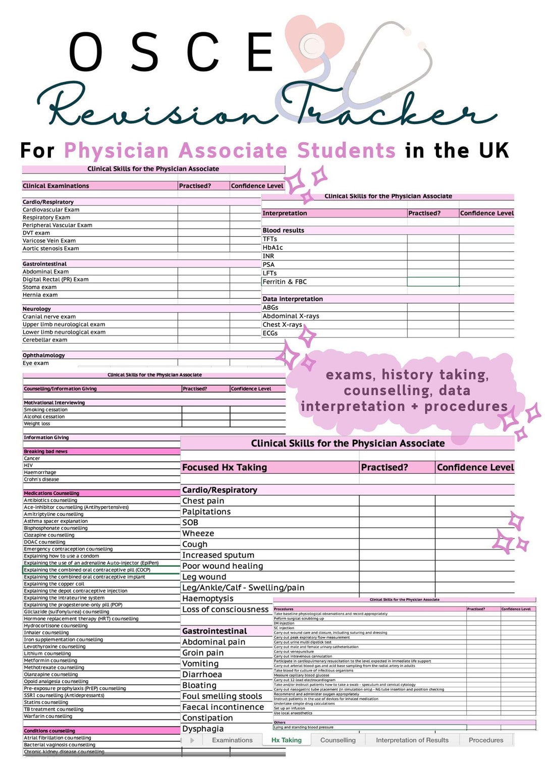 OSCE Revision Tracker for Physician Associate Students in the UK - Keep ...