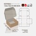 Shipping Box Dieline Template | 150x150x70mm | Self Locking SVG Cut ...