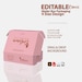 Bundle 4 Size Exclusive Pink Theme Mailer Box Template for Canva ...