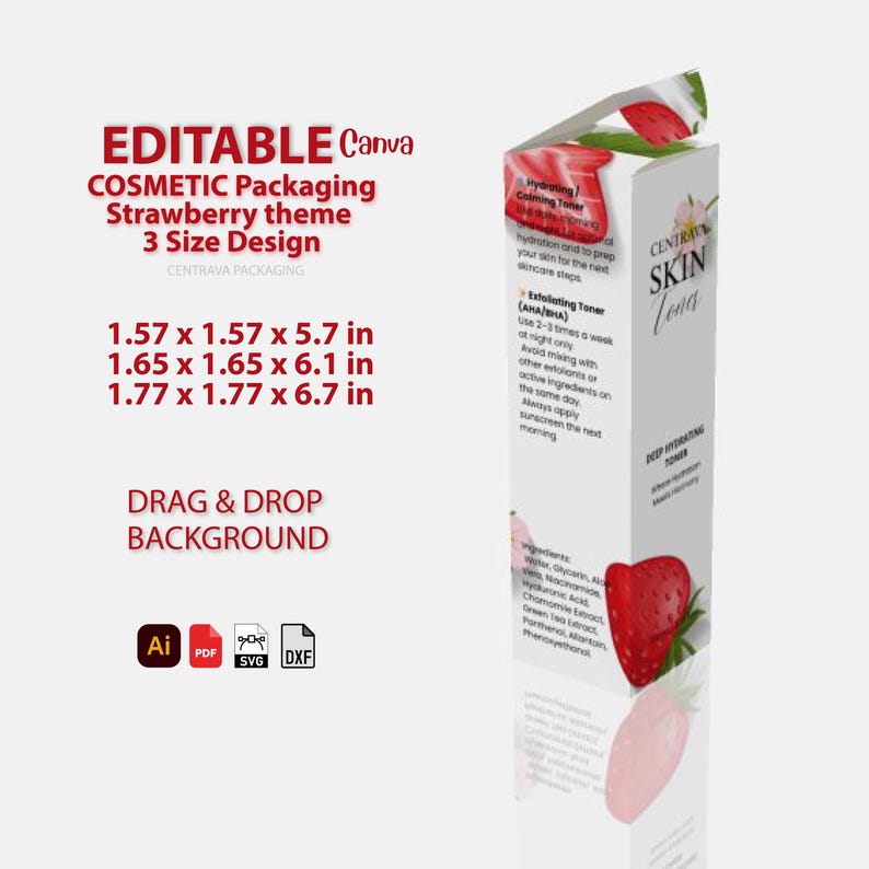 Mega Bundle Box Editable Canva Template | Packaging for Soap, Candle ...