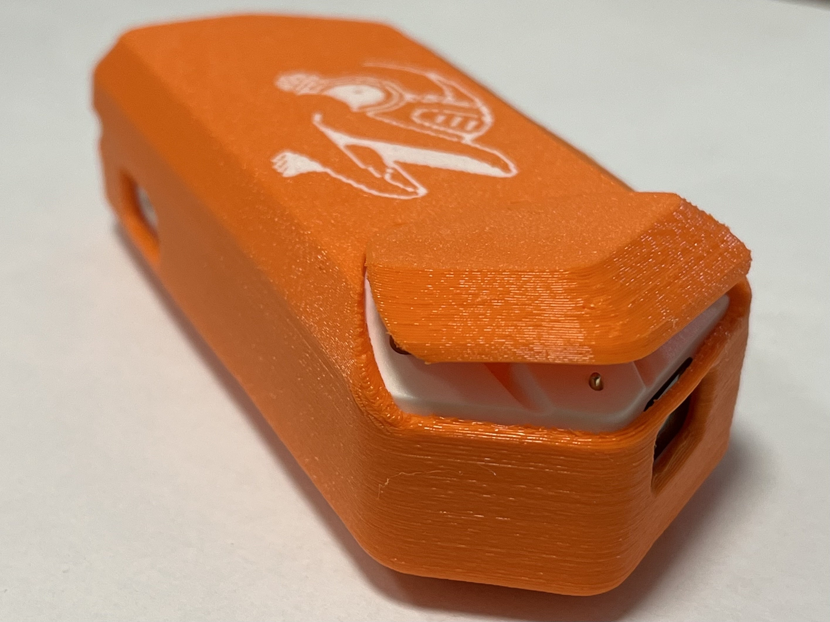 Soft TPU Bumper Flipper Zero With Integrated Ibutton Cover Orange With ...