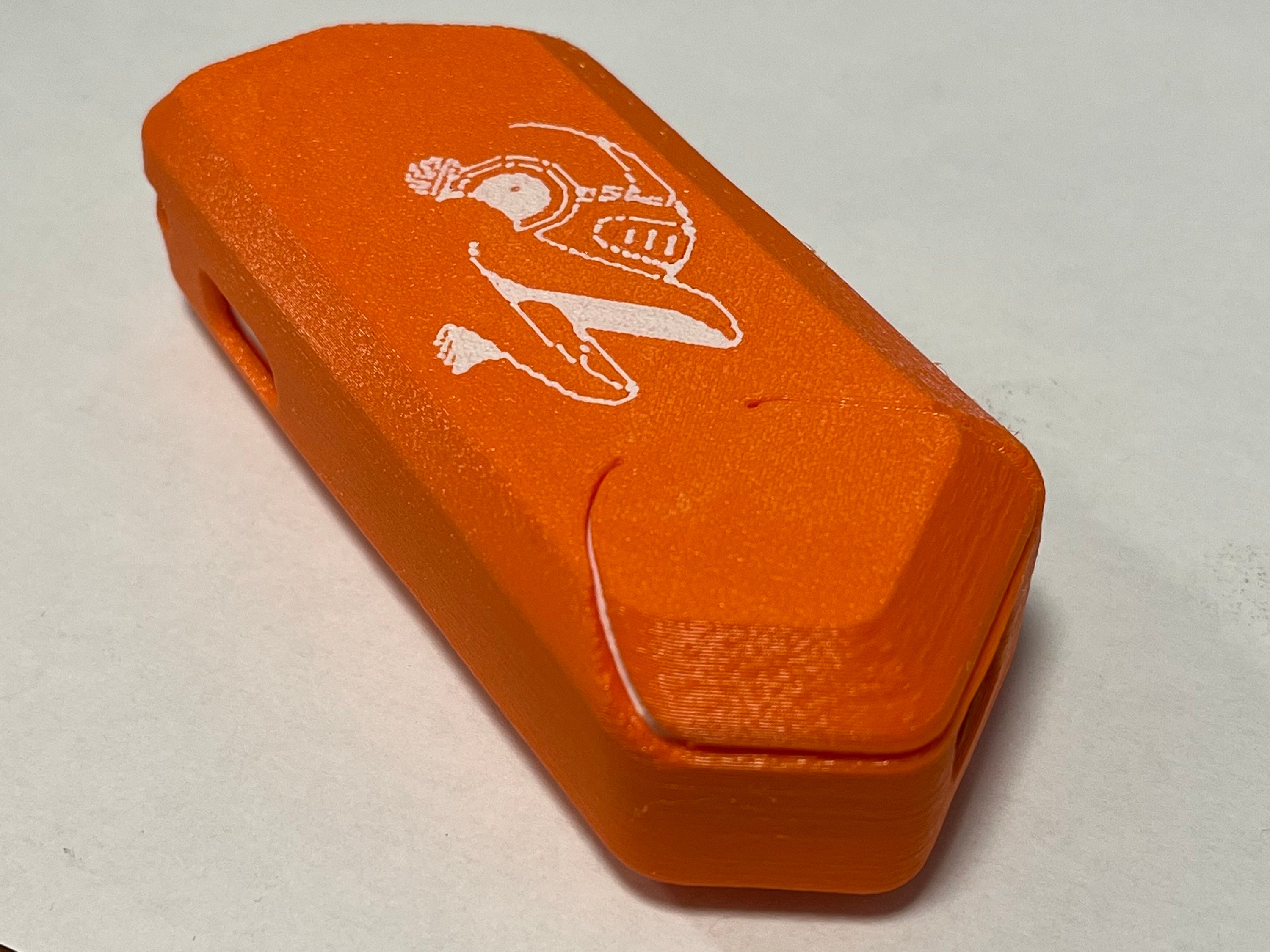 Soft TPU Bumper Flipper Zero With Integrated Ibutton Cover Orange With ...