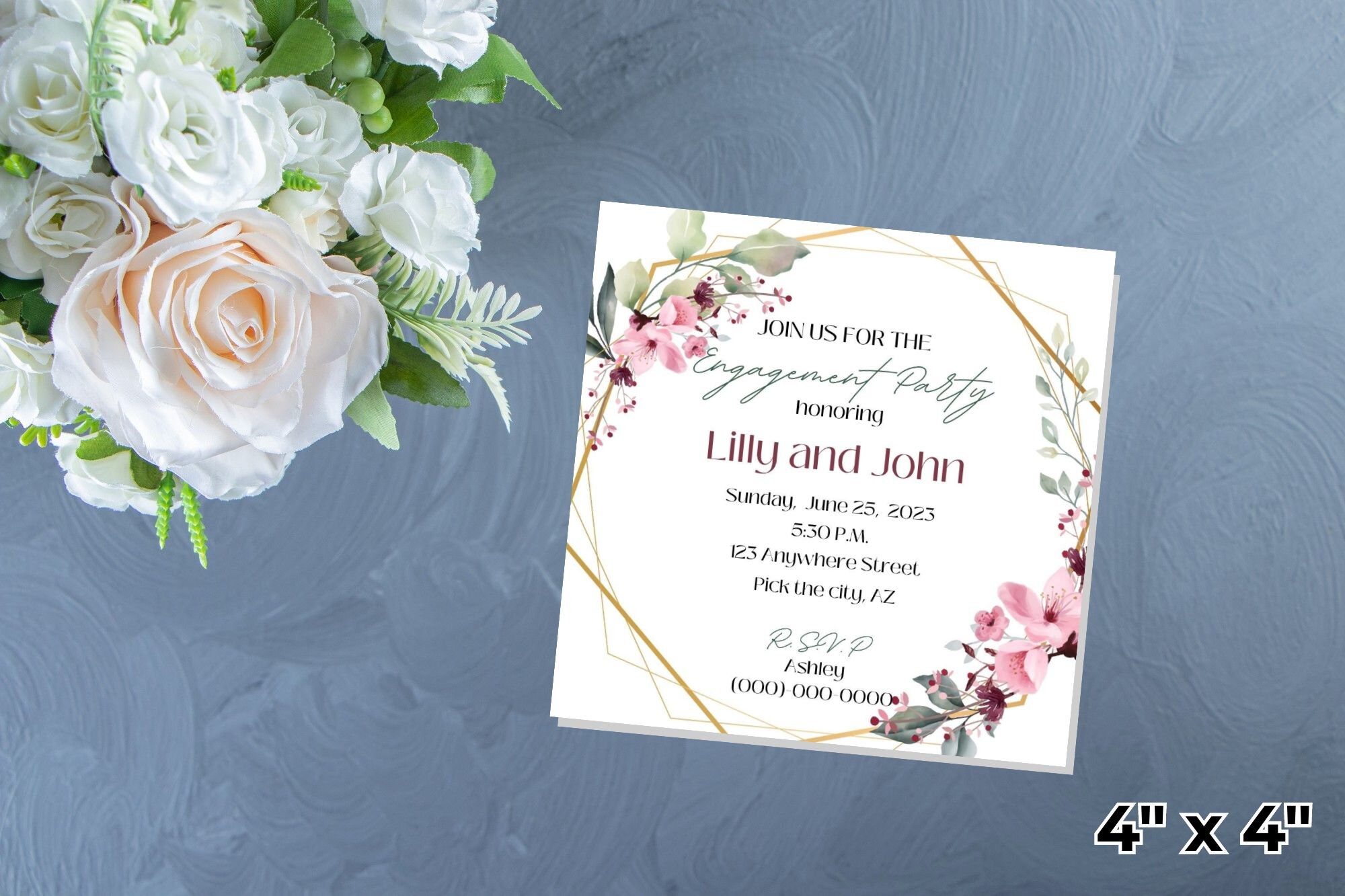 Engagement Invitation Template | Engagement Invitation | Engagement ...