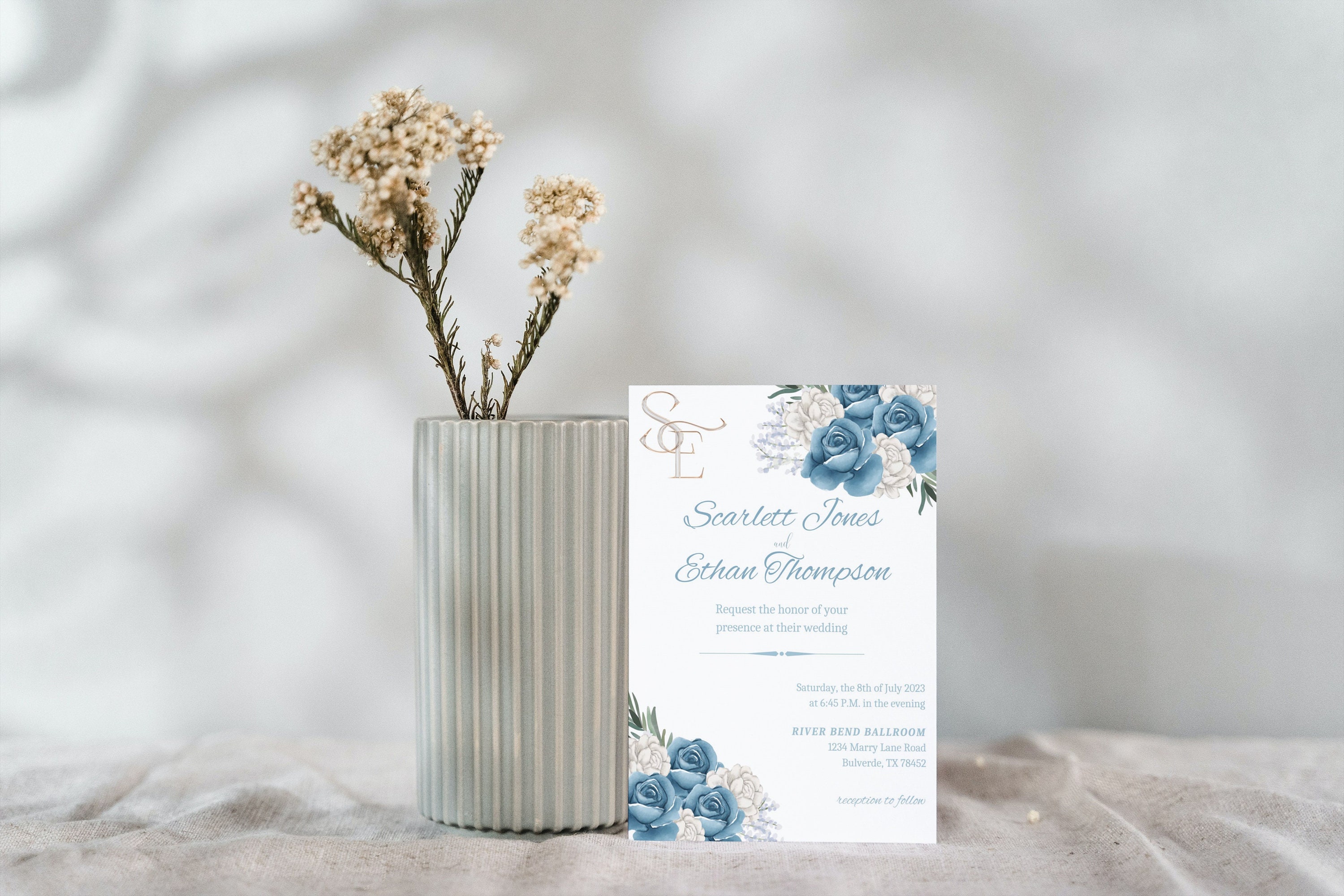 CUSTOMIZABLE WEDDING Invitation Bundle Editable Wedding Invitation ...