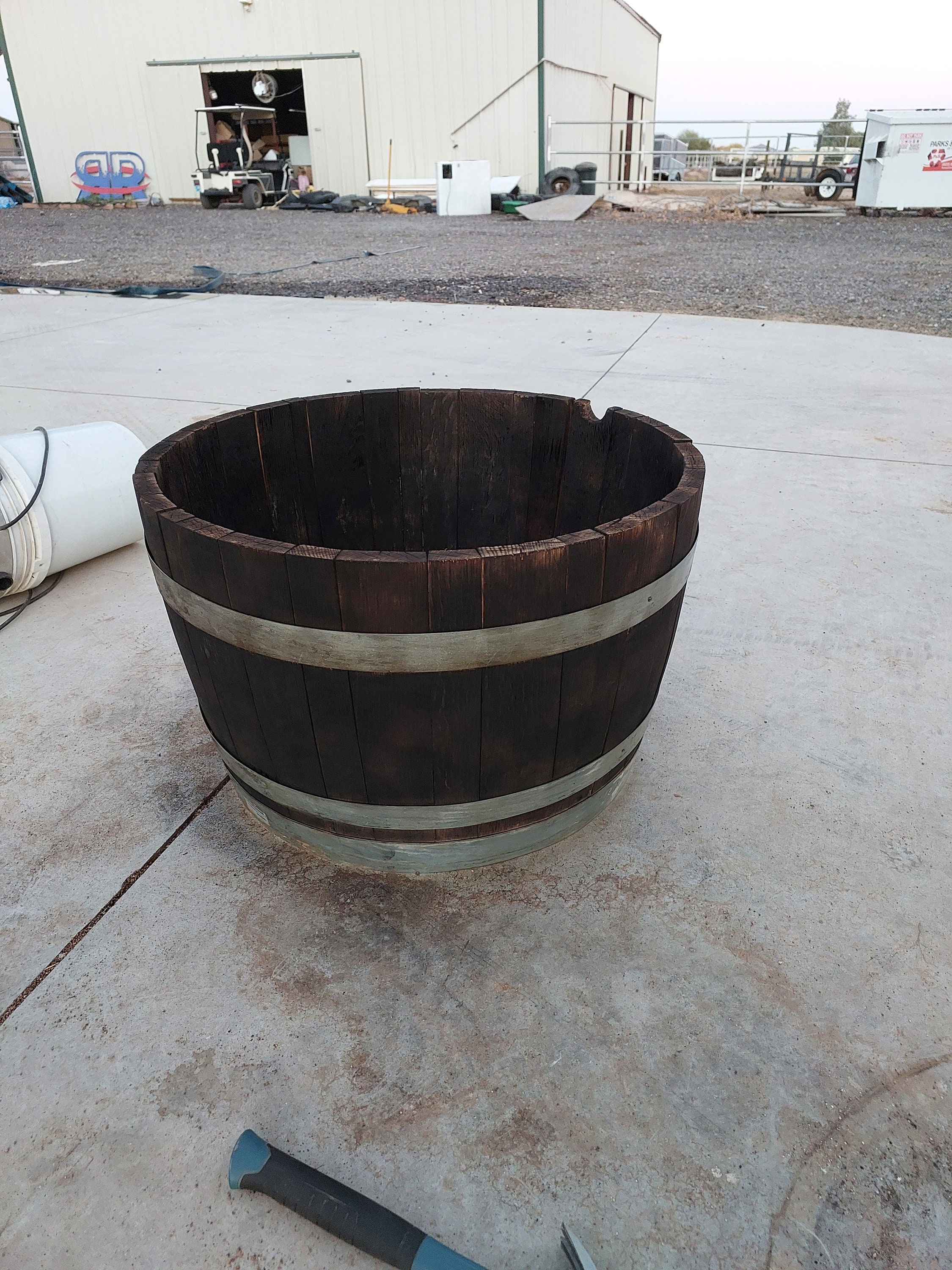 Half Wine Barrel - Etsy