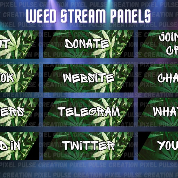 Weed Twitch Panels - Etsy UK