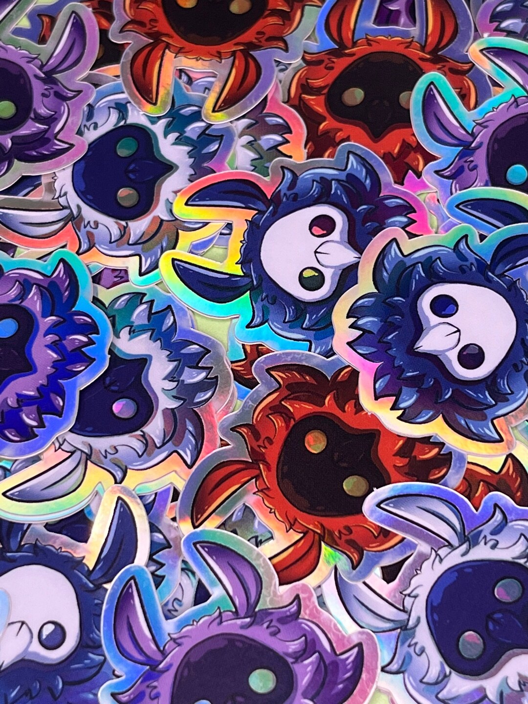 1.5 Holographic Abyss Mage Stickers Cryo Hydro Electro Pyro Genshin ...