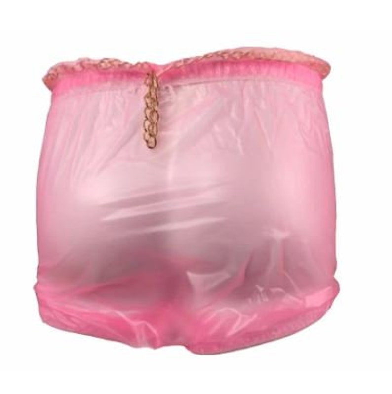 Abdl Pink Plastic Locking Panties Etsy