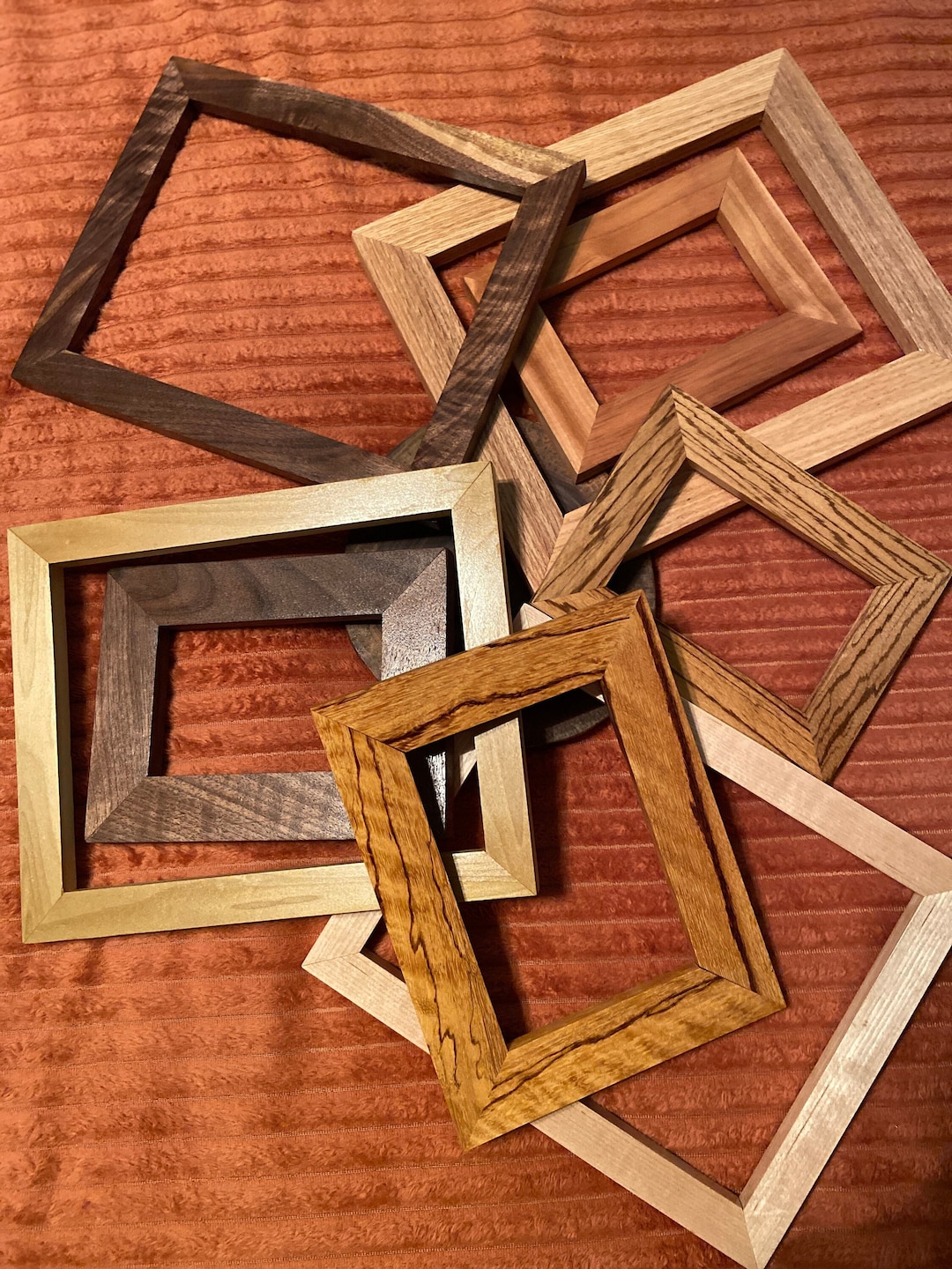 Solid Hardwood Picture Frames - Black Walnut, Maple, Cherry, Oak ...