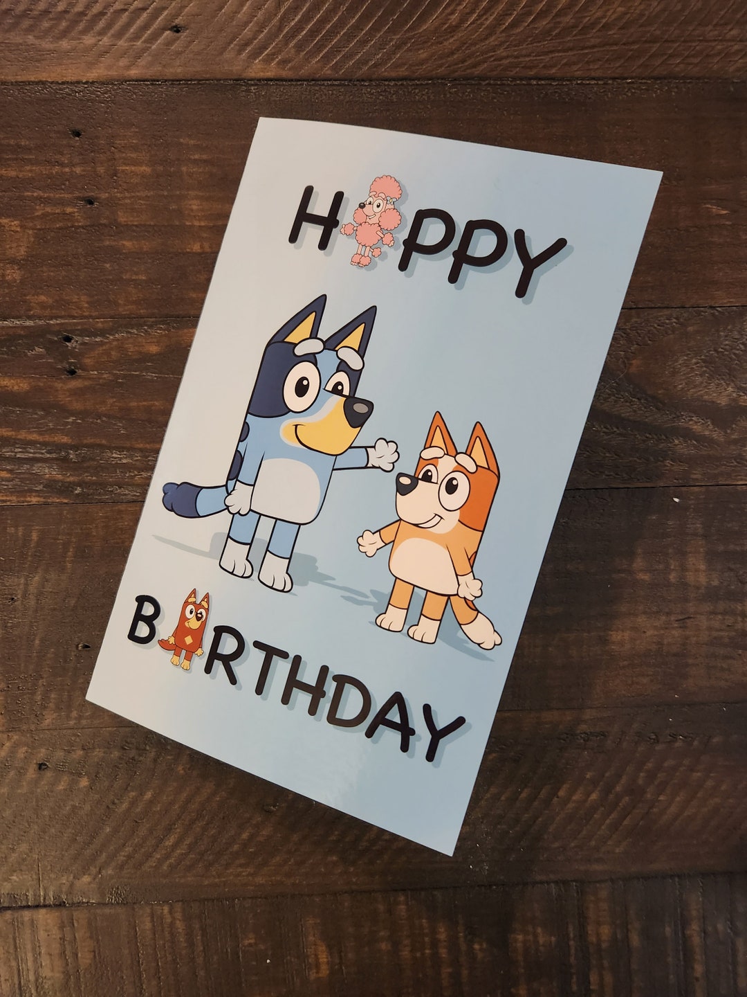 Bluey Greeting Card - Etsy