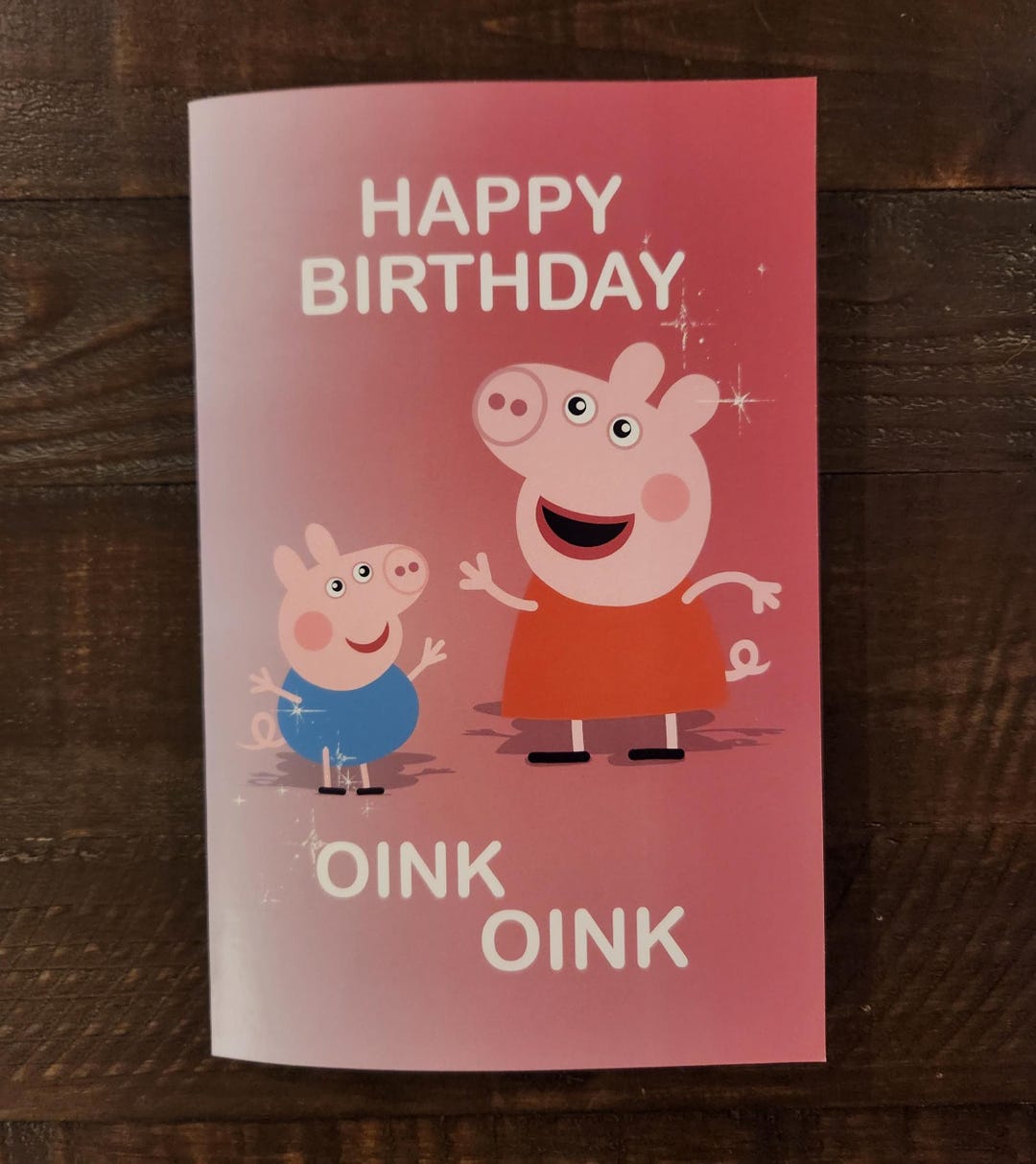Peppa Pig Greeting Card - Etsy