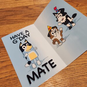 Bluey Greeting Card - Etsy