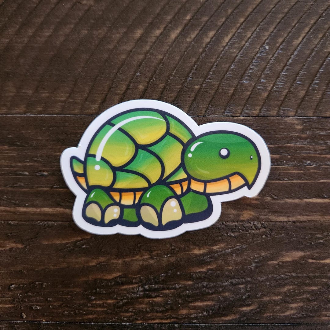 Tortoise Sticker (blue, Green, or Both) - Etsy
