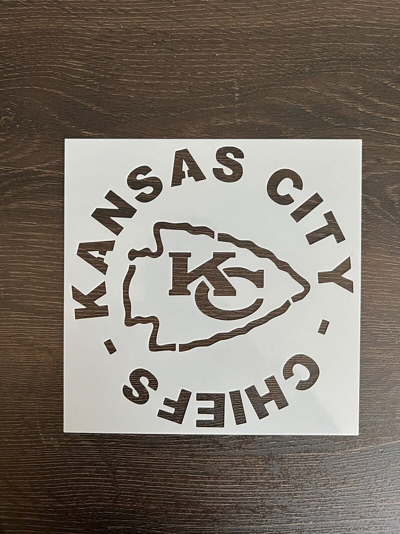 Kansas City Chiefs Stencil Plastic Sheet, New Custom Stencil Sports - Etsy