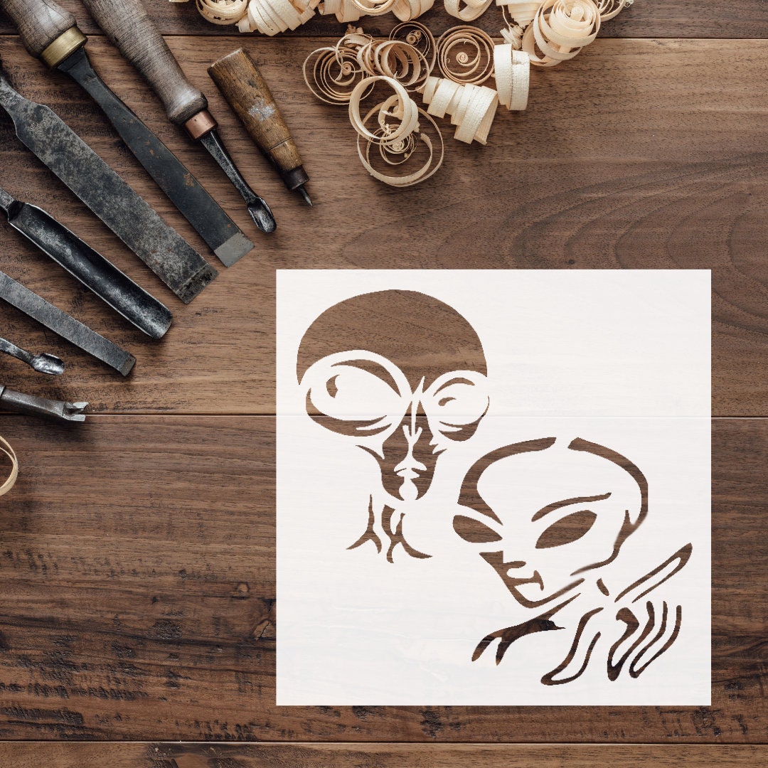 Aliens Plastic Stencil Custom - Etsy