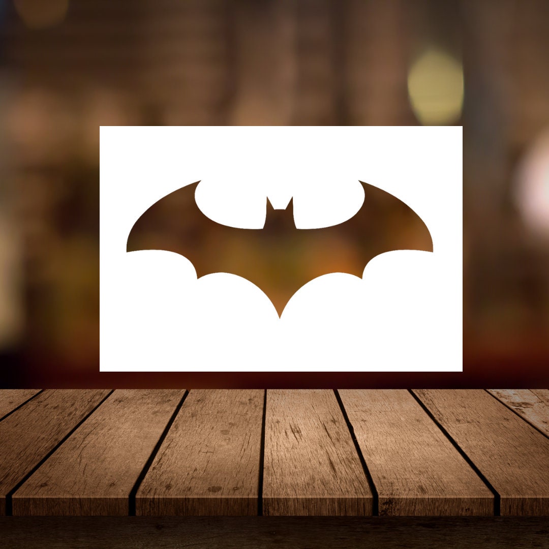 Batman Plastic Stencil Sign Custom Wood Wall Glass - Etsy